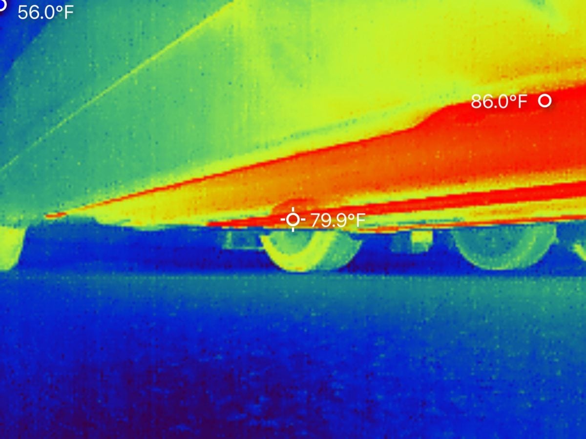 Supercharging as Seen Through a Thermal Camera - EVchargerReviews.net