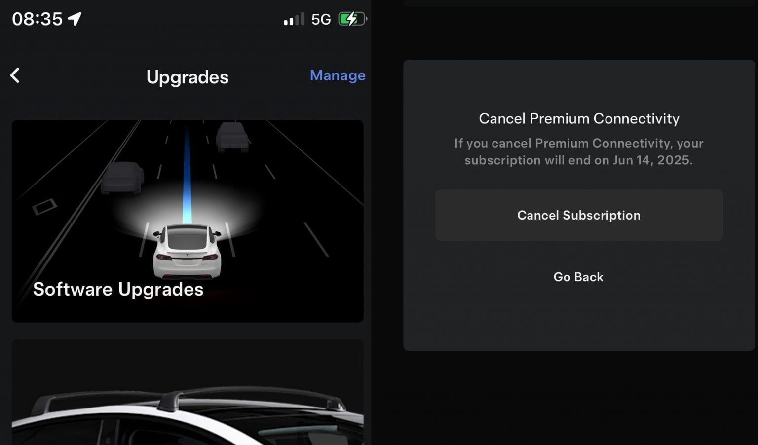 How to cancel Premium Connectivity Subscription for Tesla ...